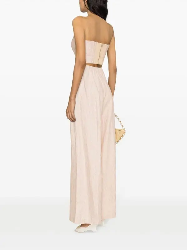 FORTE_FORTE Lurex Palazzo Trousers - Pink