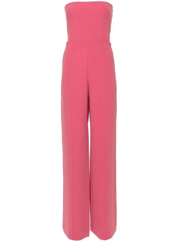 Alex Perry Strapless Wide-leg Jumpsuit - Pink