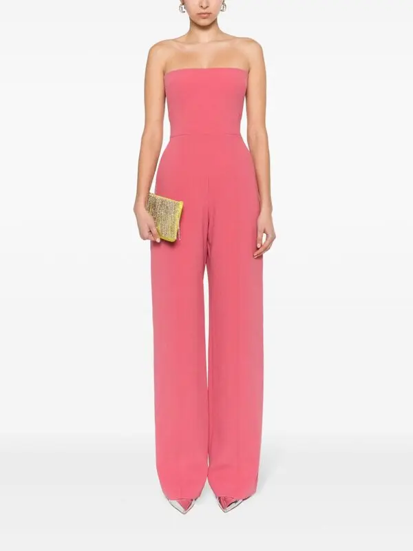 Alex Perry Strapless Wide-leg Jumpsuit