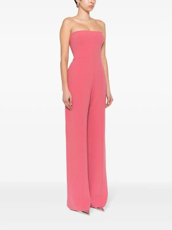 Alex Perry Strapless Wide-leg Jumpsuit