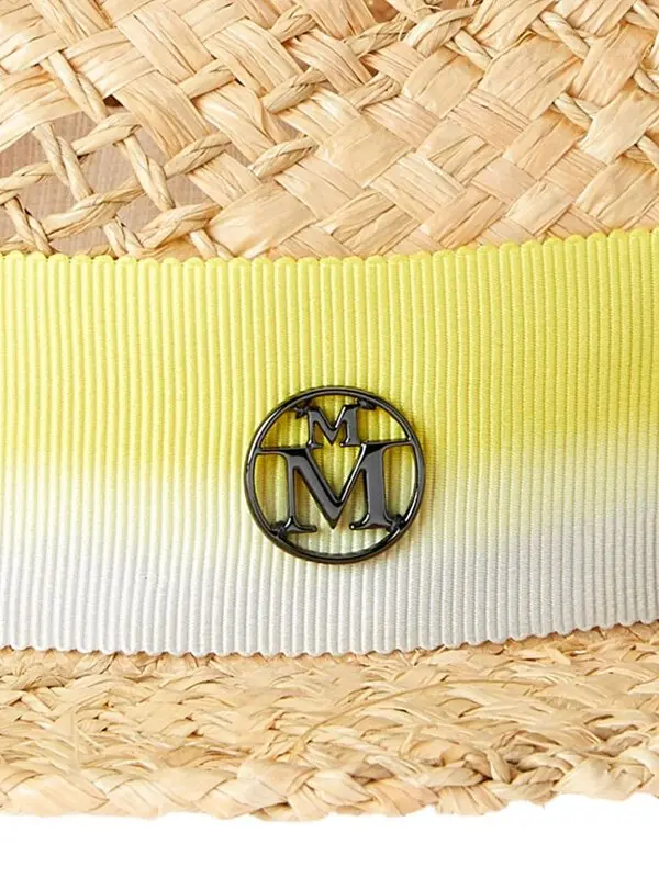 MAISON MICHEL Derek Interwoven-design Straw Hat