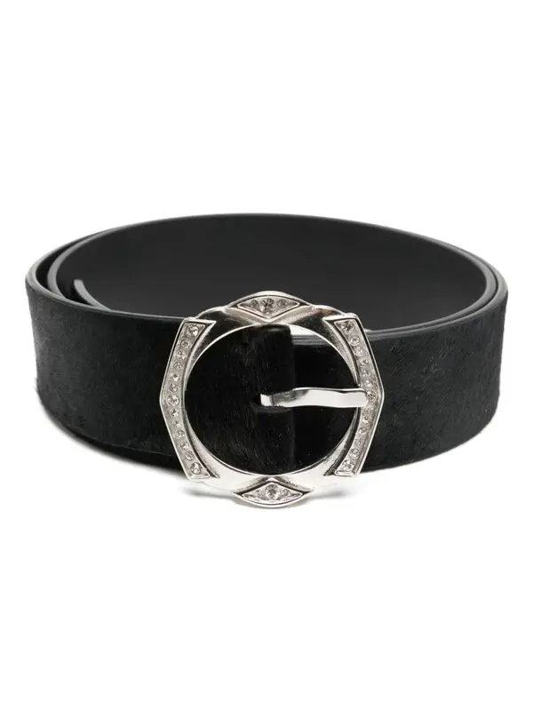 MADISON.MAISON Crystal-embellished Belt - Black