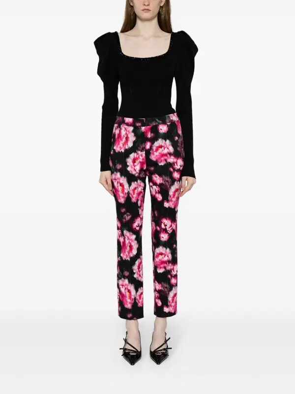 Adam Lippes Daphne Floral-print Trousers