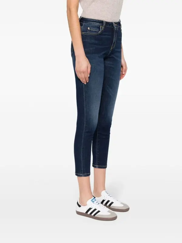 Pinko Love Birds Appliqué Denim Jeans