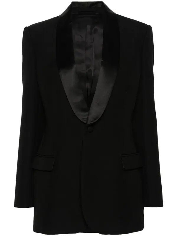 Wardrobe.NYC Single-breasted Wool Blazer