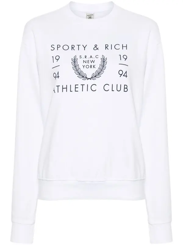 SPORTY & RICH Srac Logo-print Sweatshirt