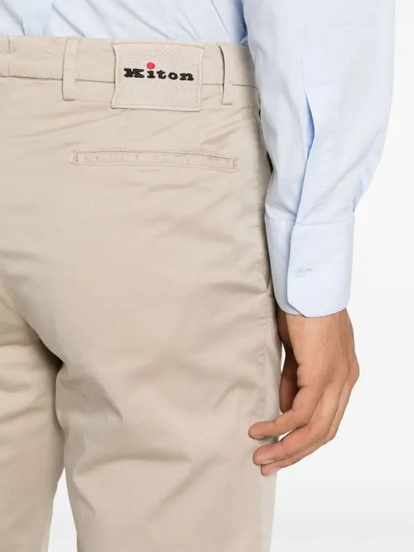 Kiton Mid-rise Chinos - Neutrals