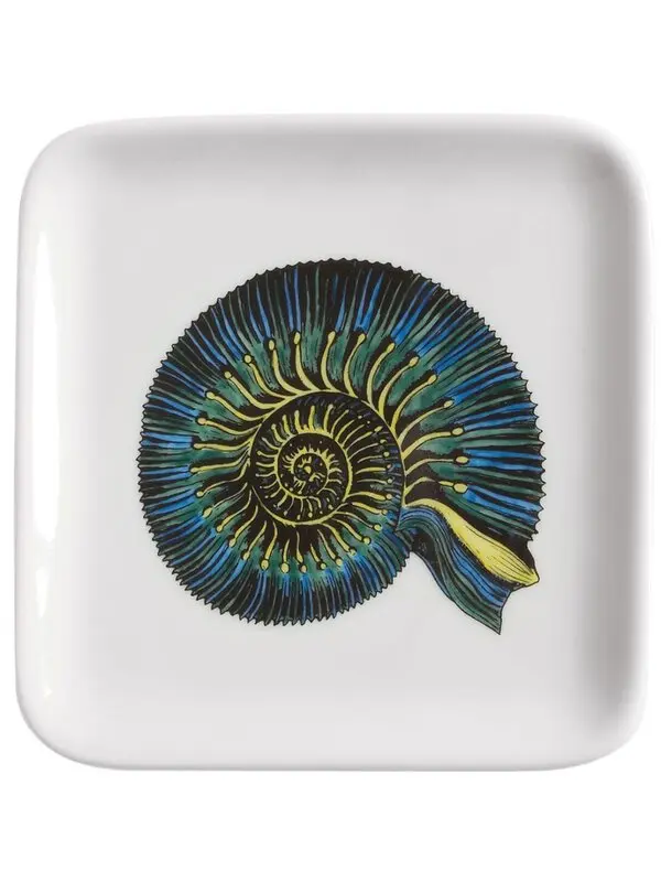 FORNASETTI Conchiglia Fossile Porcelain Ashtray - White