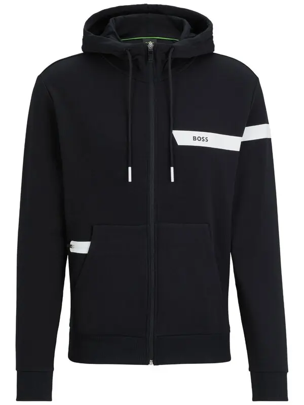 BOSS Logo Stripe-print Hoodie