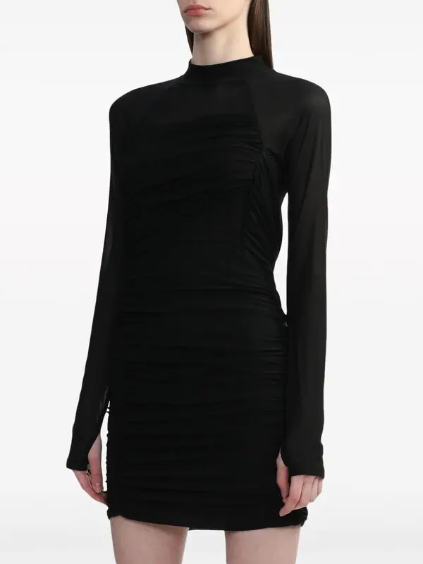 Helmut Lang Ruched Mini Dress