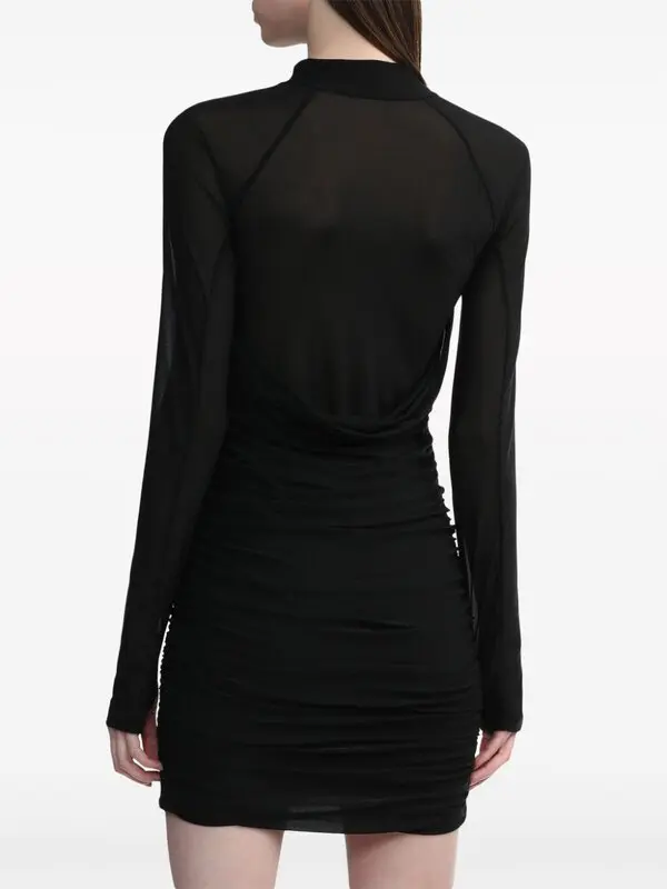Helmut Lang Ruched Mini Dress