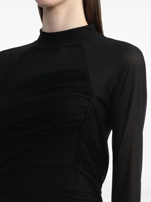 Helmut Lang Ruched Mini Dress