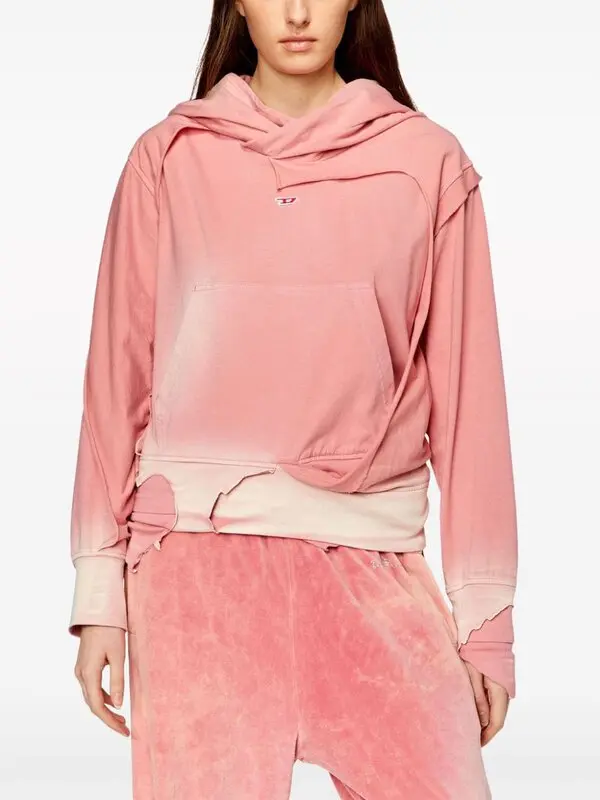 DIESEL® F-maite Distressed Cotton Hoodie