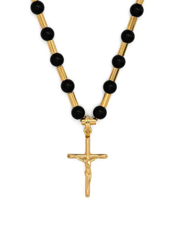Dolce & Gabbana Dna Crucifix Pendant Necklace - Gold