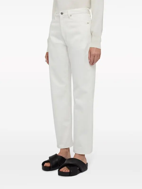 JIL SANDER Cropped Straight-leg Jeans - White