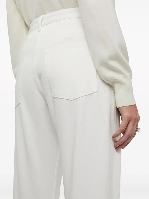 JIL SANDER Cropped Straight-leg Jeans - White
