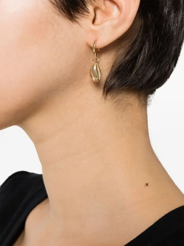 Isabel Marant Étoile Tone Polished Huggie Hoop Earring With Pendant