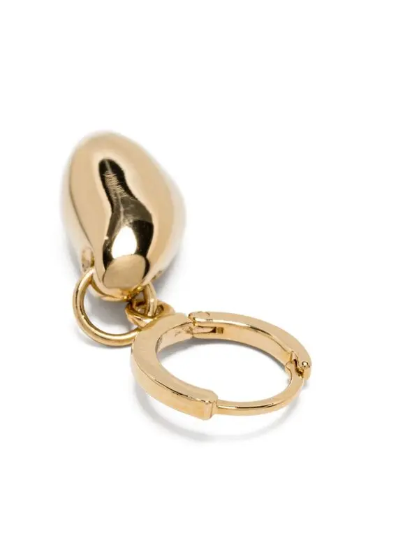 Isabel Marant Étoile Tone Polished Huggie Hoop Earring With Pendant