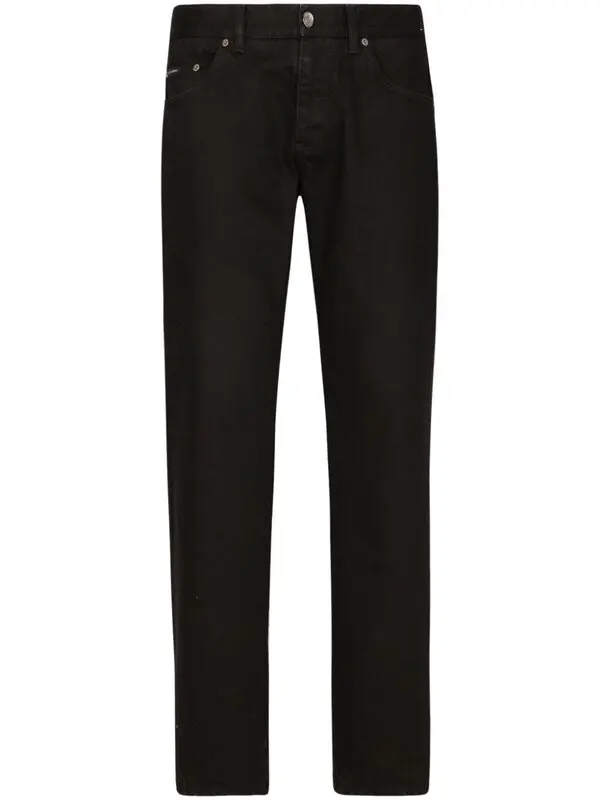 Dolce & Gabbana Classic Straight Leg Jeans - Black