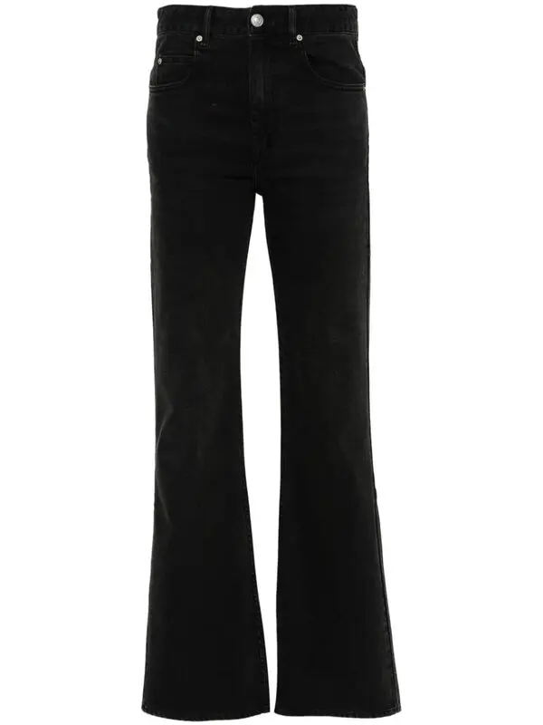 Isabel Marant Étoile Belvira High-rise Bootcut Jeans - Black