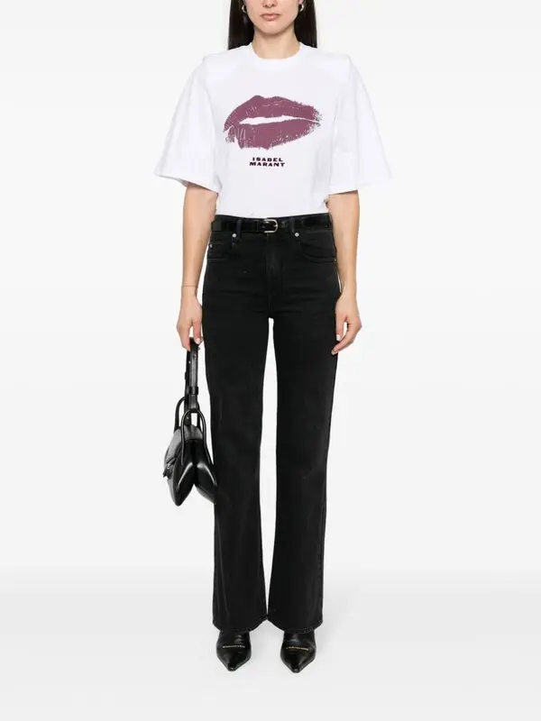 Isabel Marant Étoile Belvira High-rise Bootcut Jeans - Black