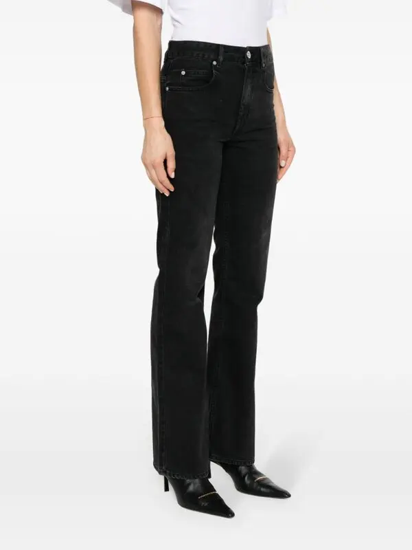 Isabel Marant Étoile Belvira High-rise Bootcut Jeans - Black