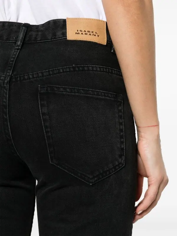 Isabel Marant Étoile Belvira High-rise Bootcut Jeans - Black