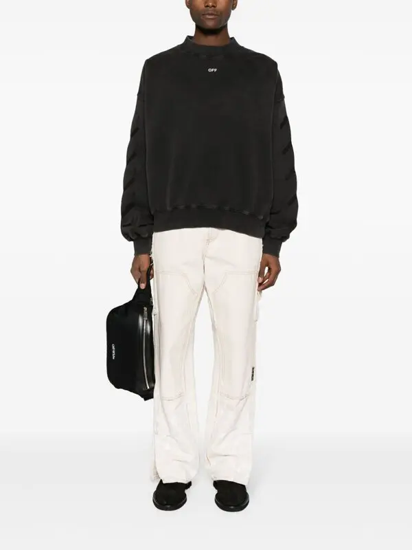Off-White S.matthew Cotton Sweatshirt - Black