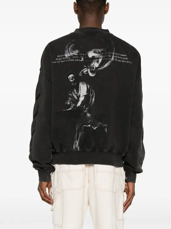 Off-White S.matthew Cotton Sweatshirt - Black