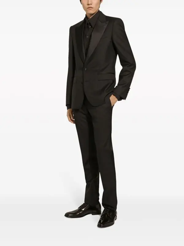 Dolce & Gabbana Contrasting Lapels Two-piece Suit