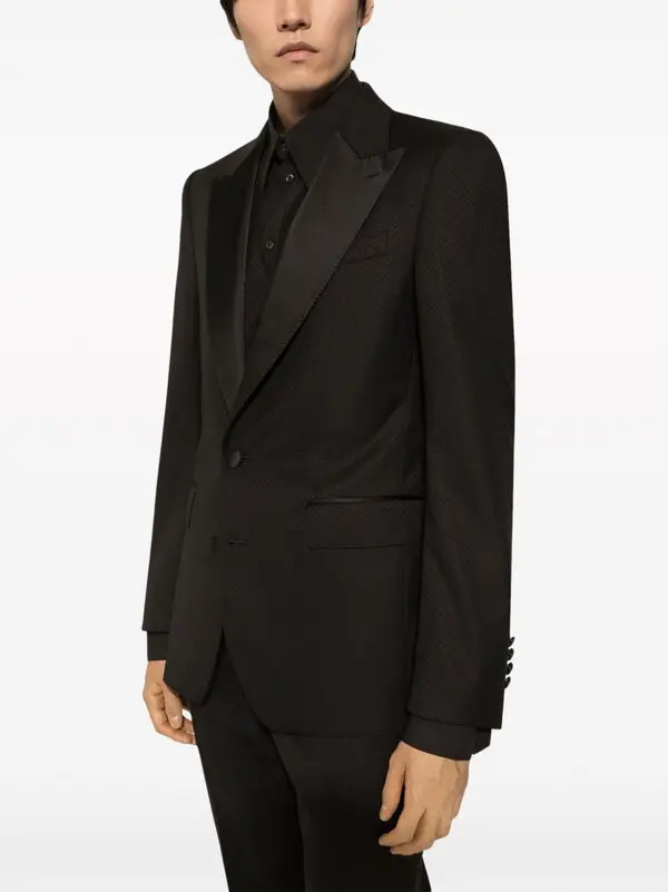 Dolce & Gabbana Contrasting Lapels Two-piece Suit