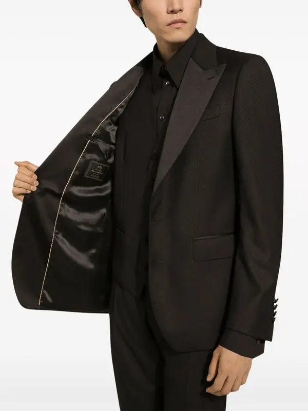 Dolce & Gabbana Contrasting Lapels Two-piece Suit