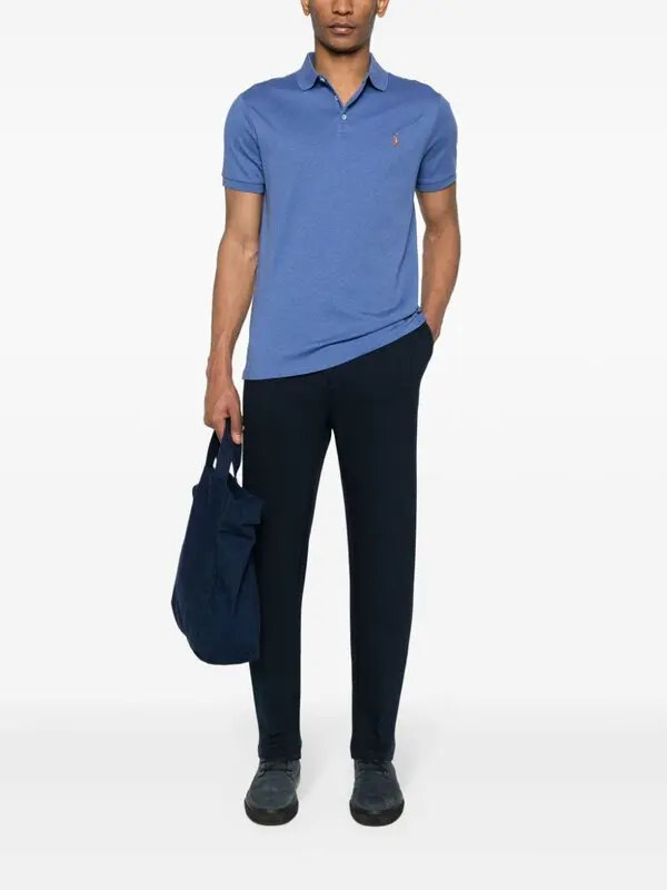 Polo Ralph Lauren Embroidered Logo Cotton Blend Polo Shirt