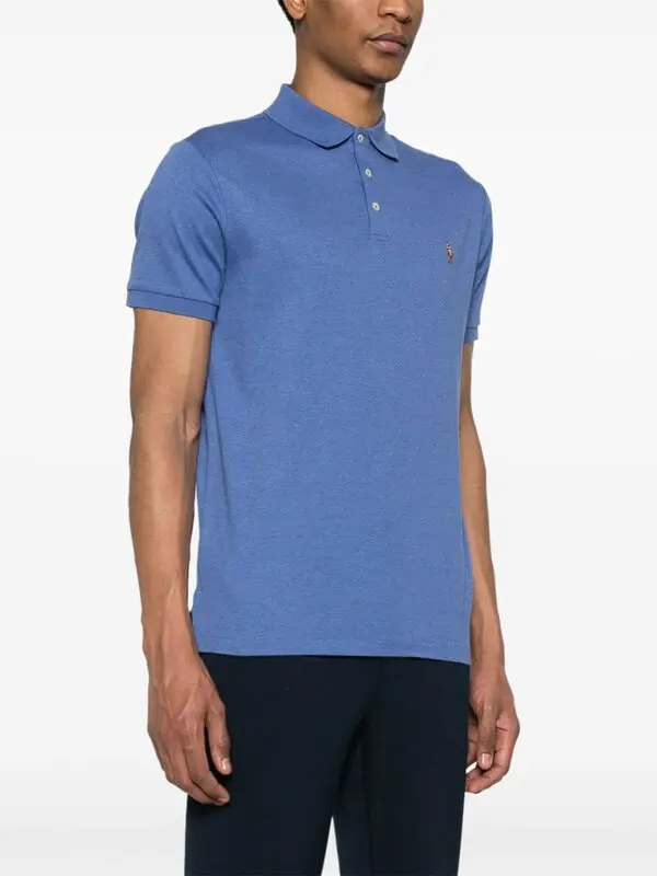 Polo Ralph Lauren Embroidered Logo Cotton Blend Polo Shirt
