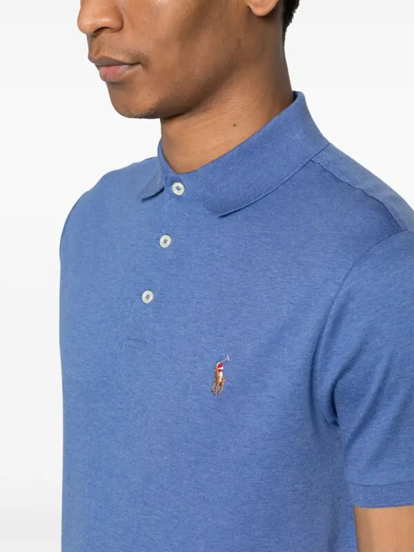 Polo Ralph Lauren Embroidered Logo Cotton Blend Polo Shirt