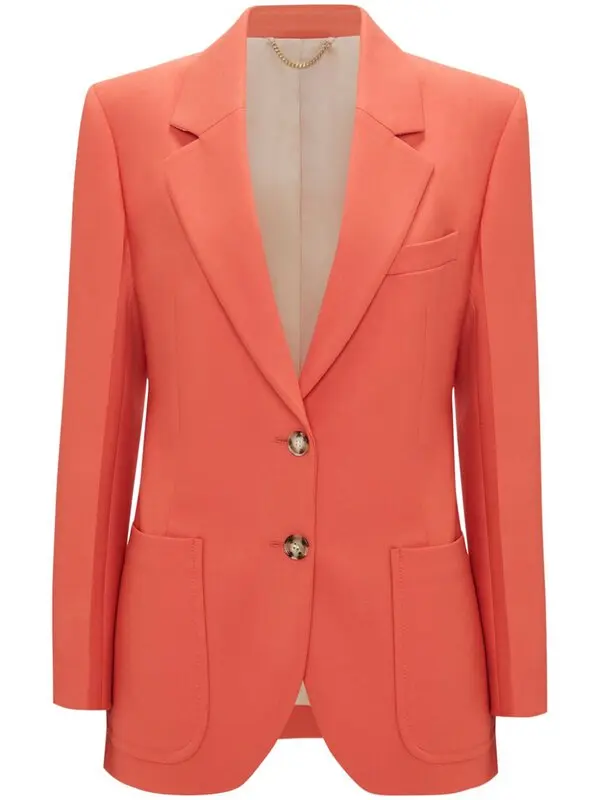 Victoria Beckham Patch-pocket Single-breasted Blazer