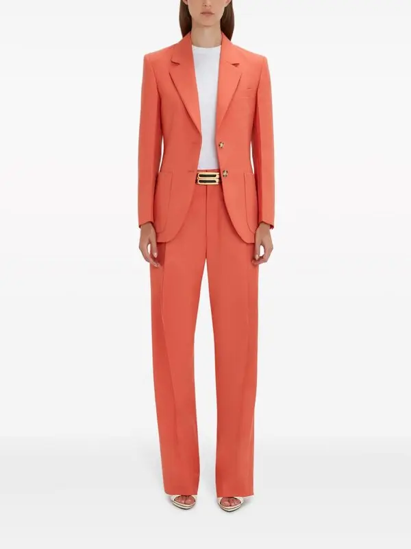Victoria Beckham Patch-pocket Single-breasted Blazer