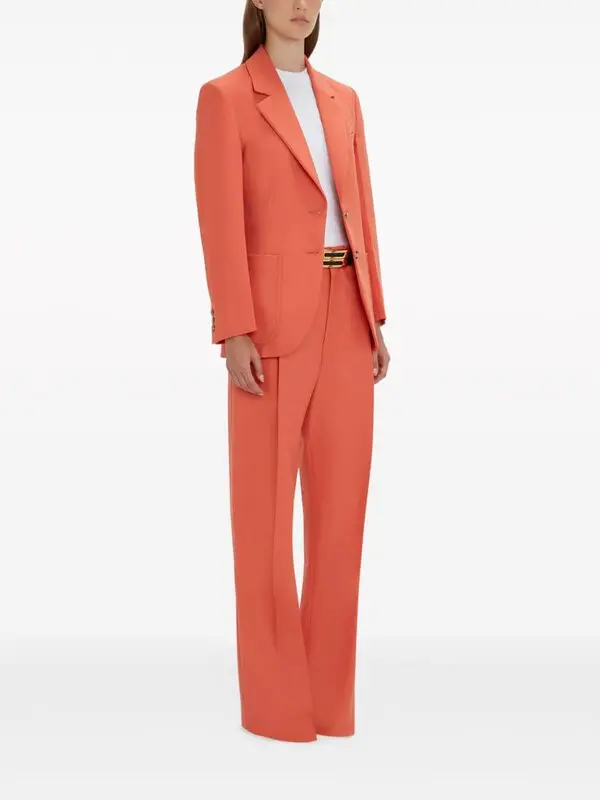Victoria Beckham Patch-pocket Single-breasted Blazer