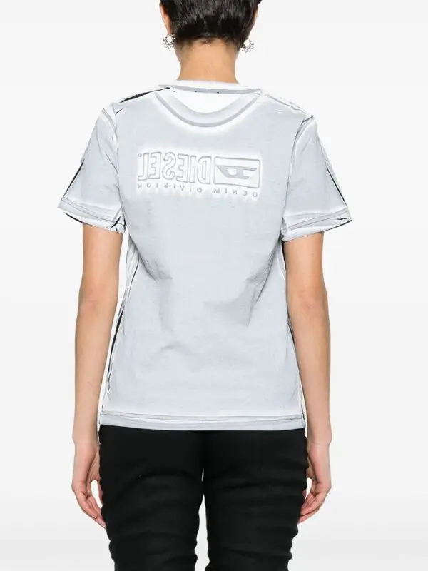 DIESEL® Creased-paint Cotton T-shirt