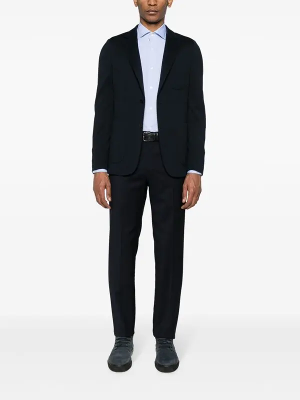 D4.0 Twill Cotton Shirt - Blue