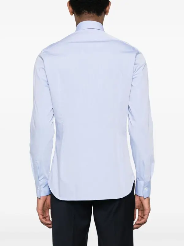 D4.0 Twill Cotton Shirt - Blue