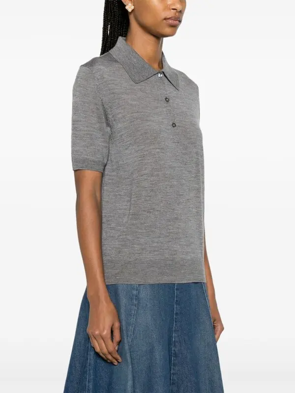 P.a.r.o.s.h Marl-knit Polo Shirt