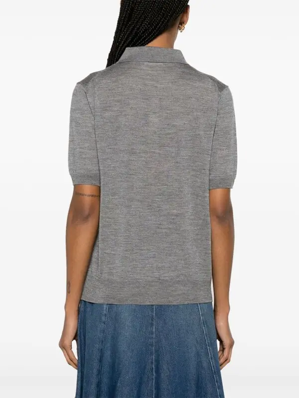 P.a.r.o.s.h Marl-knit Polo Shirt