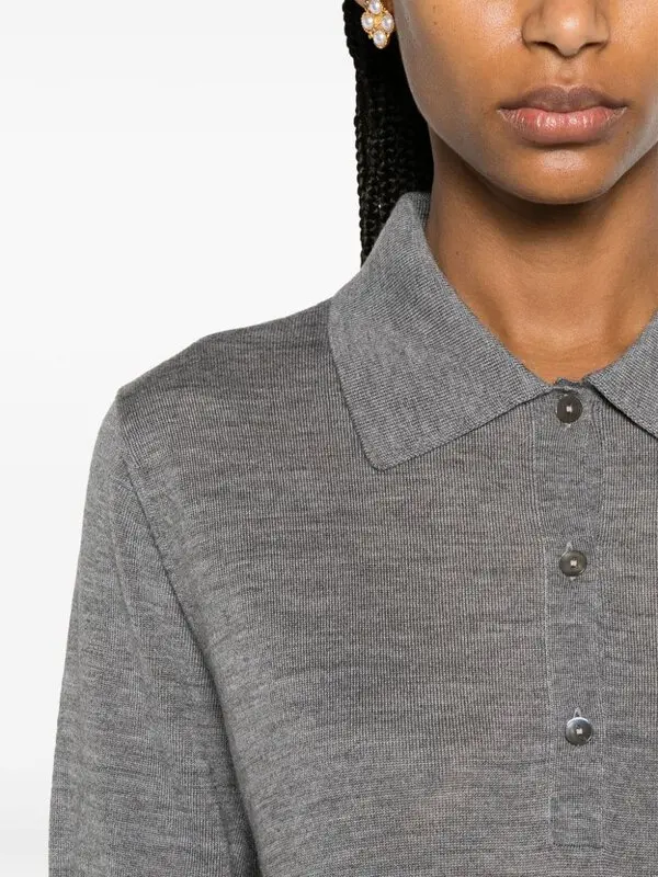 P.a.r.o.s.h Marl-knit Polo Shirt