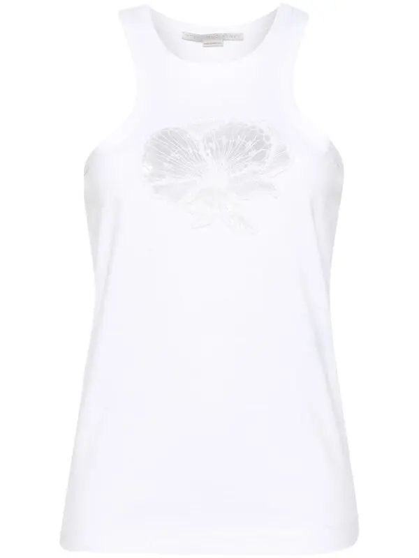 Stella McCartney Floral-embroidered Tank Top