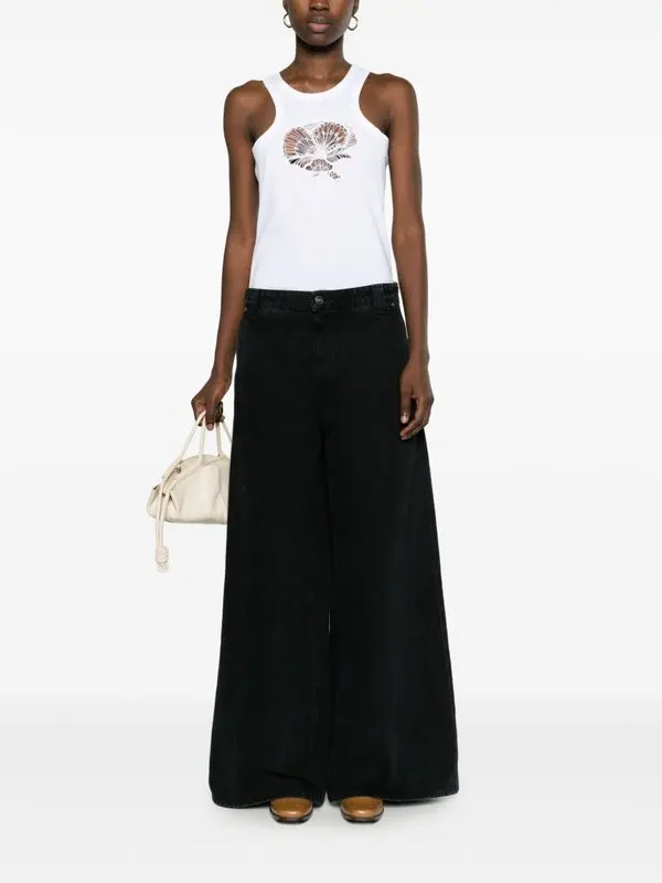 Stella McCartney Floral-embroidered Tank Top