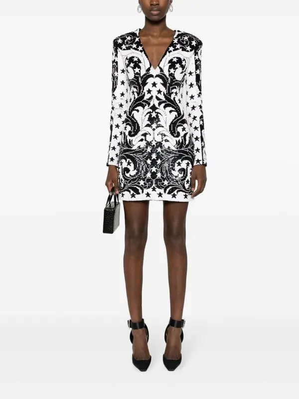 Balmain Sequinned Mini Dress
