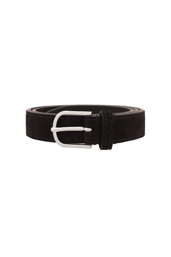 TOTEME Slim Trouser Belt - Espresso