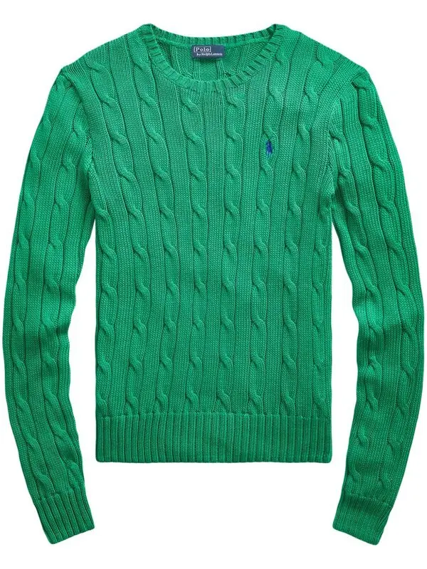 Polo Ralph Lauren Cable-knit Cotton Sweatshirt - Green