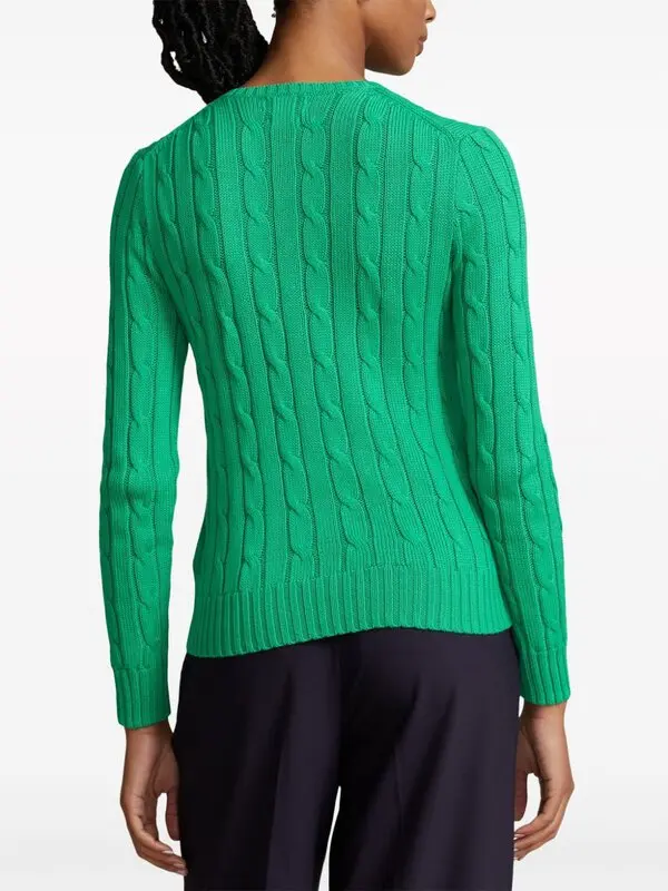 Polo Ralph Lauren Cable-knit Cotton Sweatshirt - Green